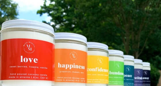 Custom Printed Candle Labels | Leapin' Lizard Labels