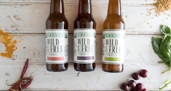 Custom Kombucha Labels by Leapin' Lizard Labels